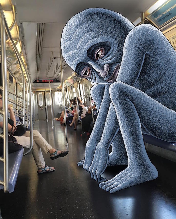 There are monsters in the subway