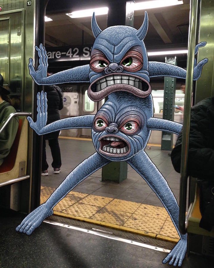 There are monsters in the subway