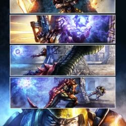 A first look at the Quake Champions comic character art
