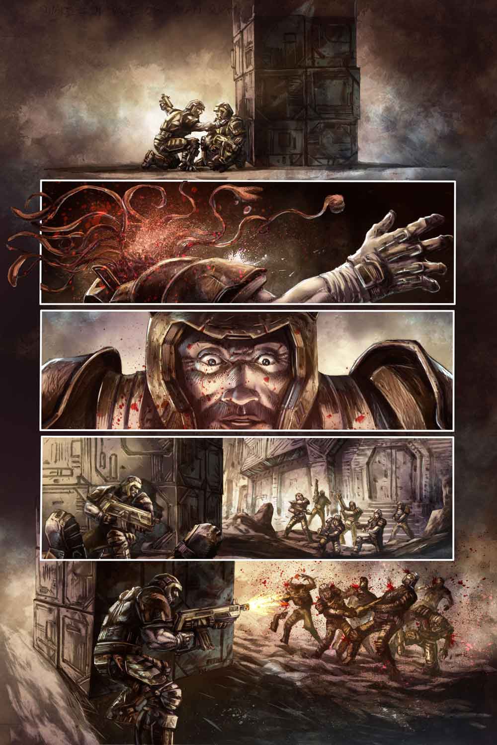 A first look at the Quake Champions comic character art