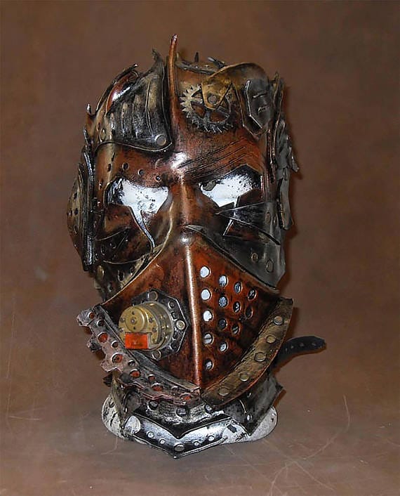 12 Masks of Halloween: #3 Steampunk leather helmet