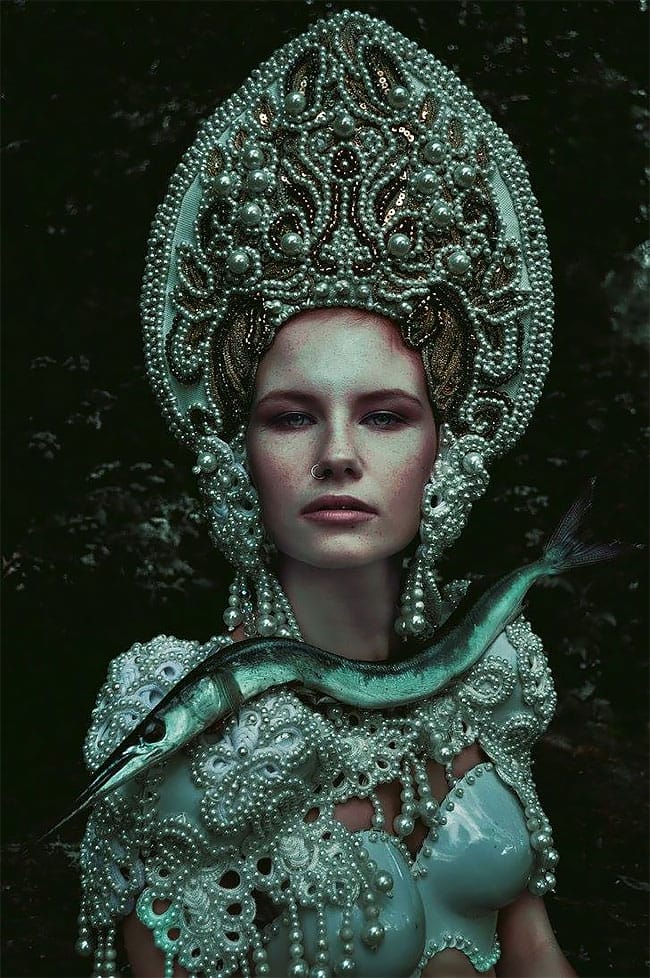 Slavic Pagan gods in beautiful photoshoot