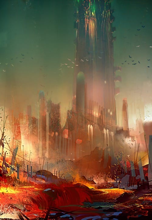 The epic scale of the illustrator Hong il An