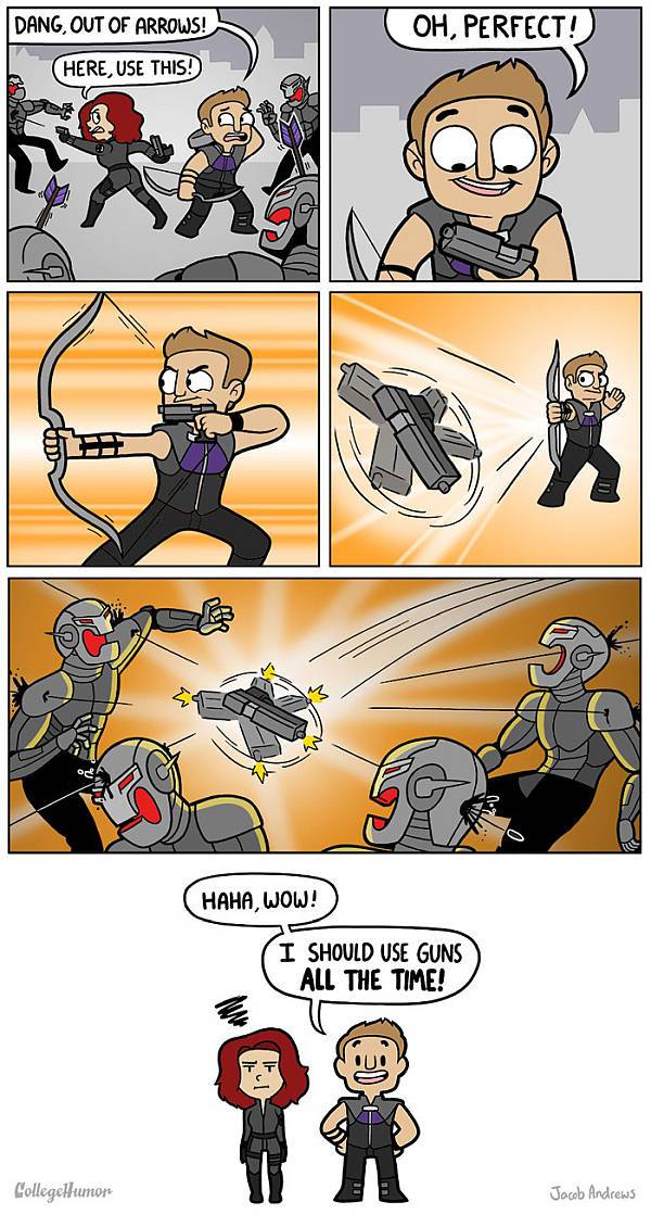 Superhero Week: That time Hawkeye used a gun