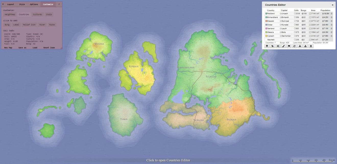 Map maker: Generating a fantasy world atlas