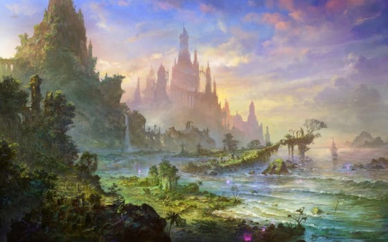 RPG Inspiration: 18 beautiful fantasy settings from Shuxing Li