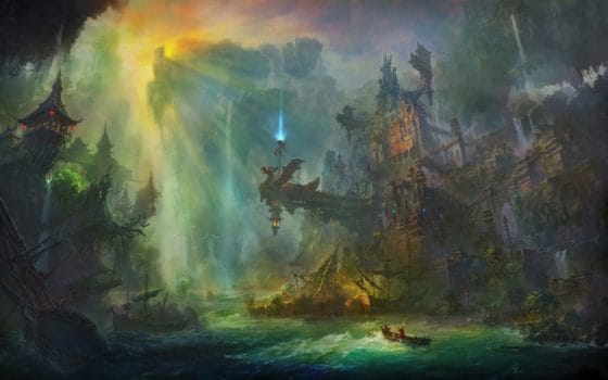RPG Inspiration: 18 beautiful fantasy settings from Shuxing Li