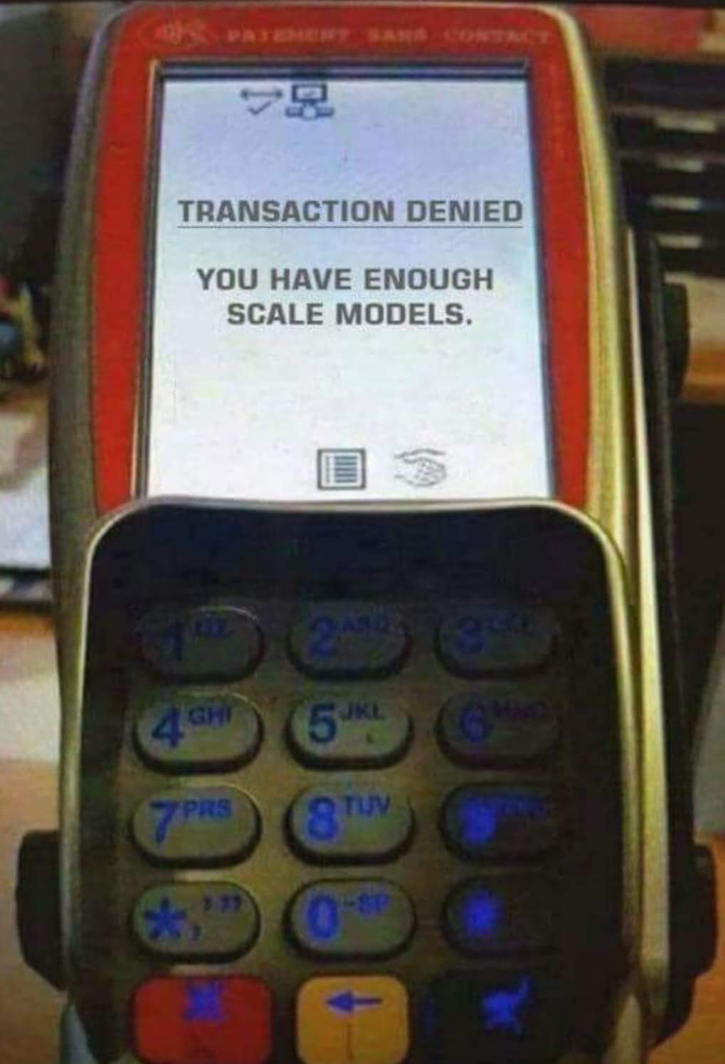 Transaction Denied! The geek blocking meme