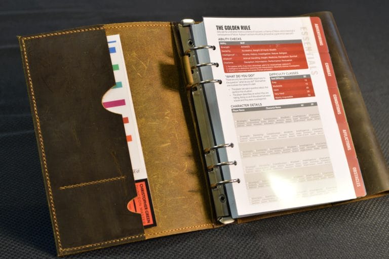 This handmade DM's Guide is hundreds of dollars perfect