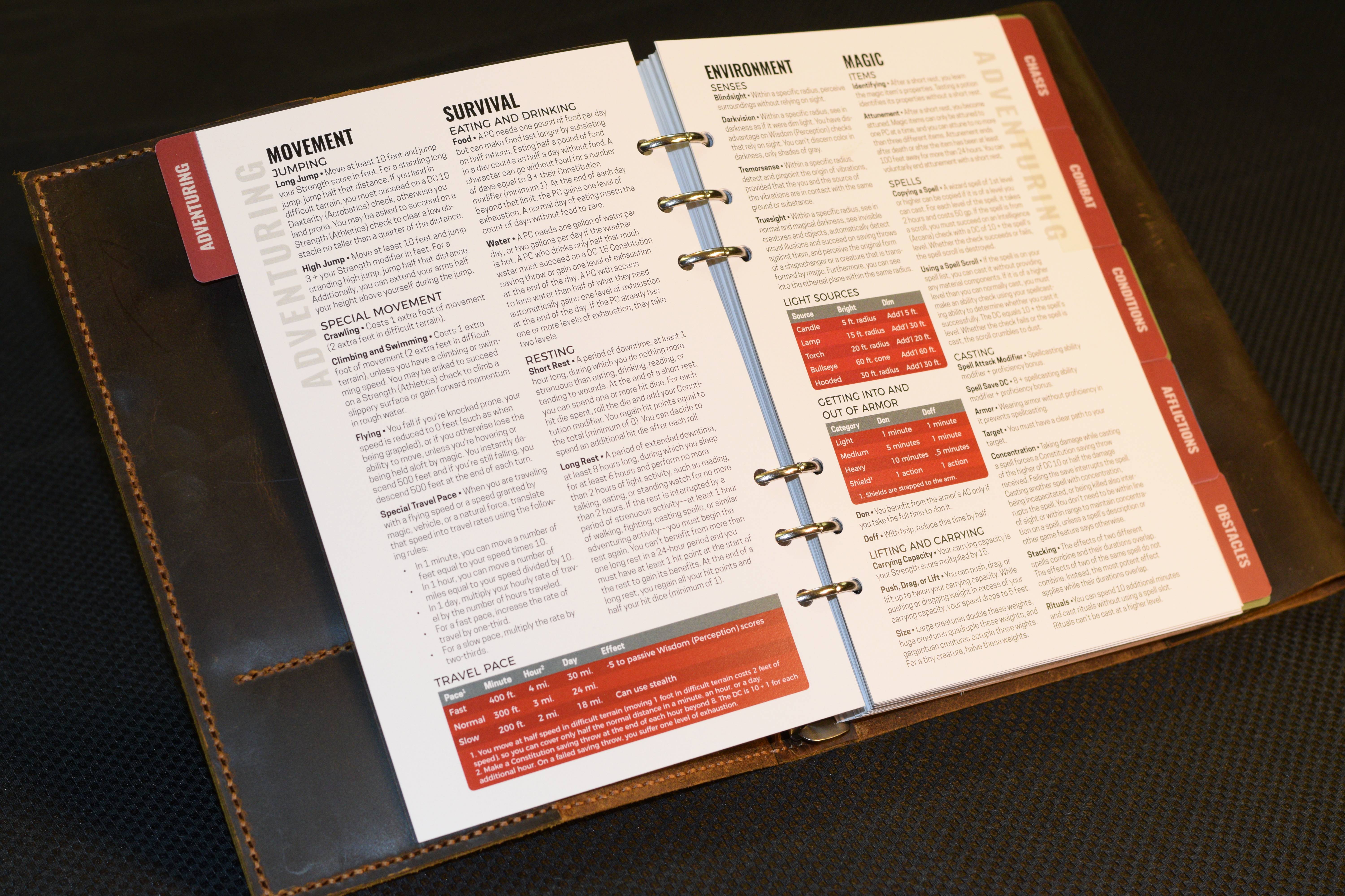 This handmade DM's Guide is hundreds of dollars perfect