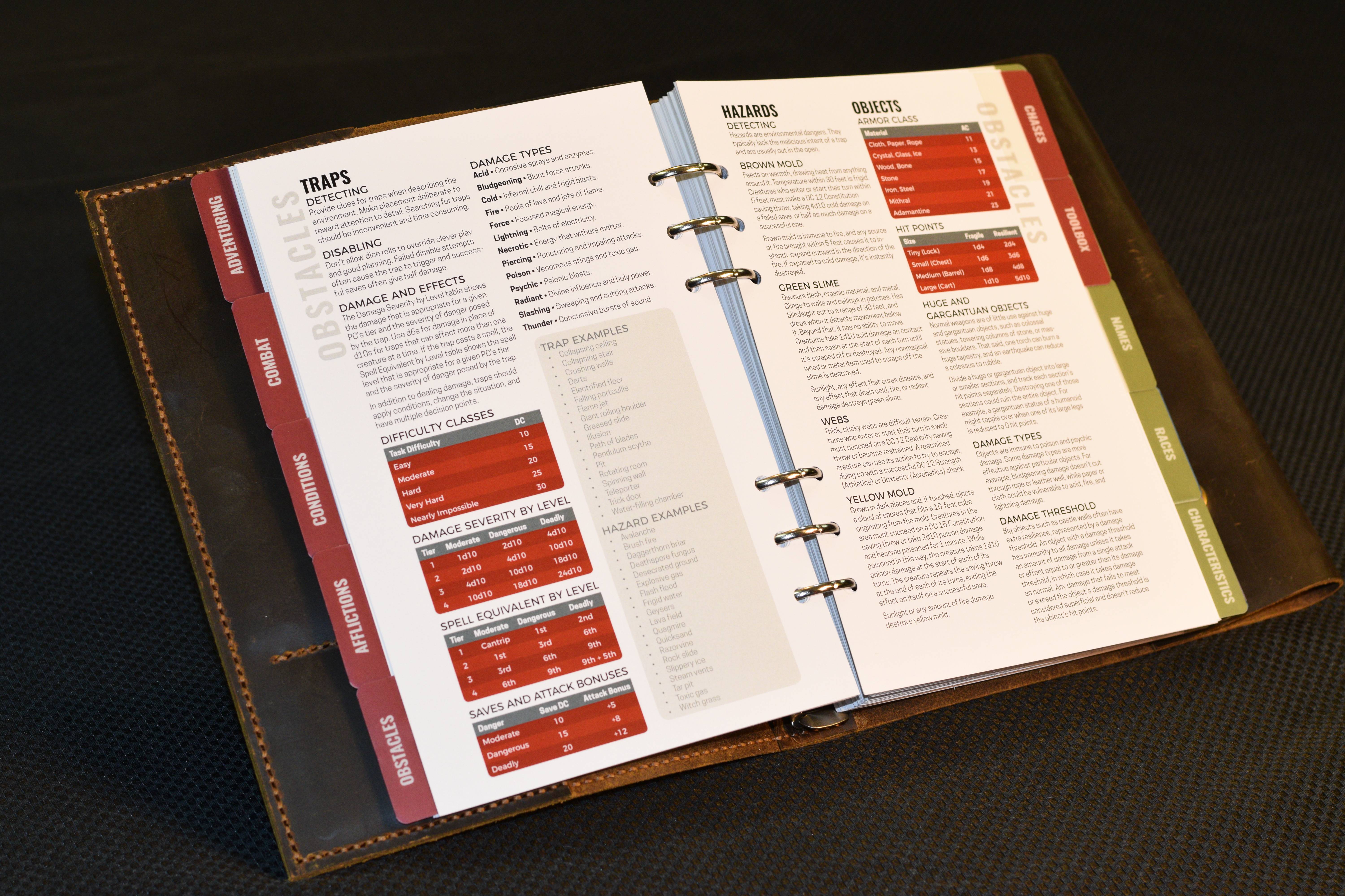 This handmade DM's Guide is hundreds of dollars perfect