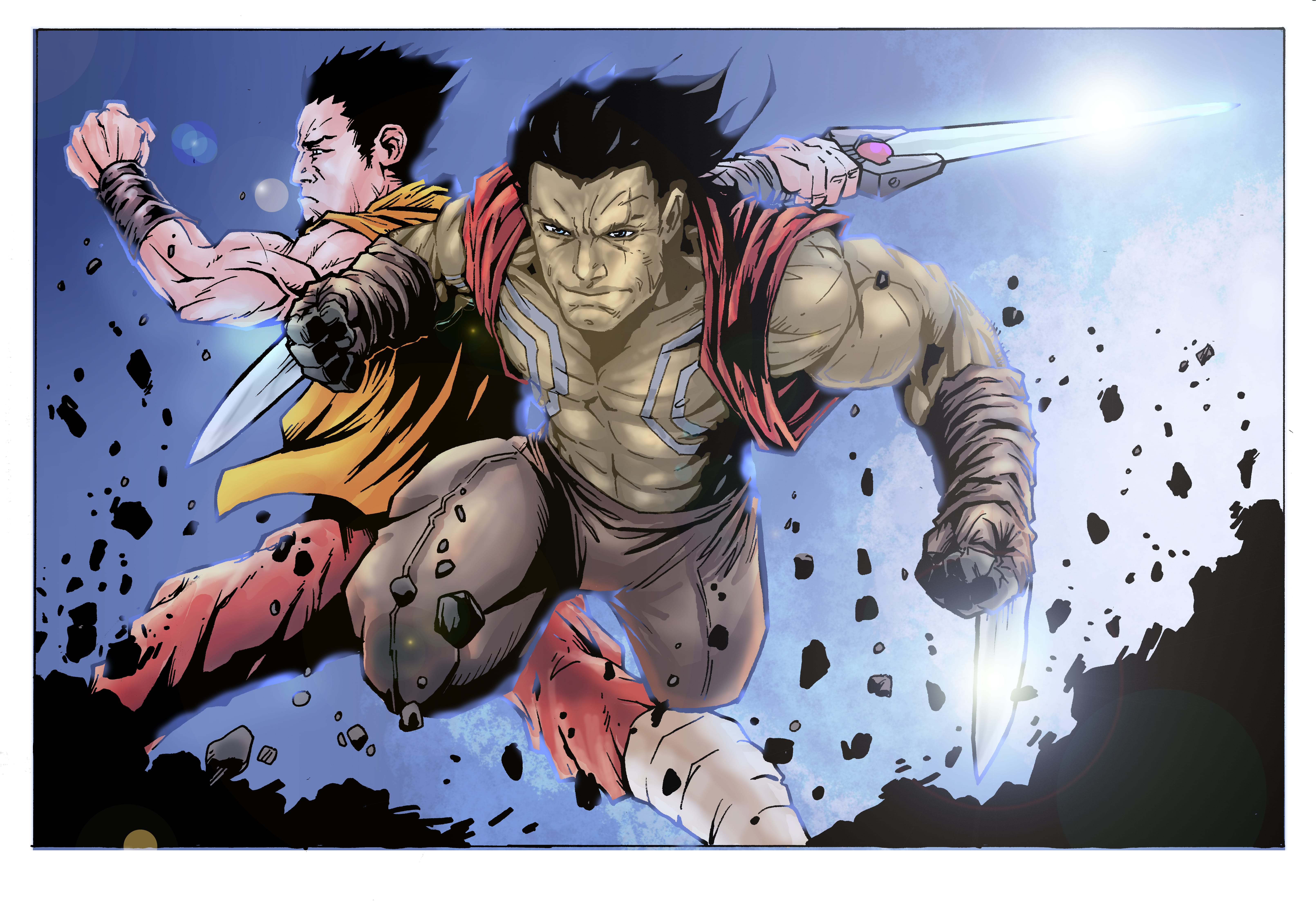 The art inside Six Swords volume 1