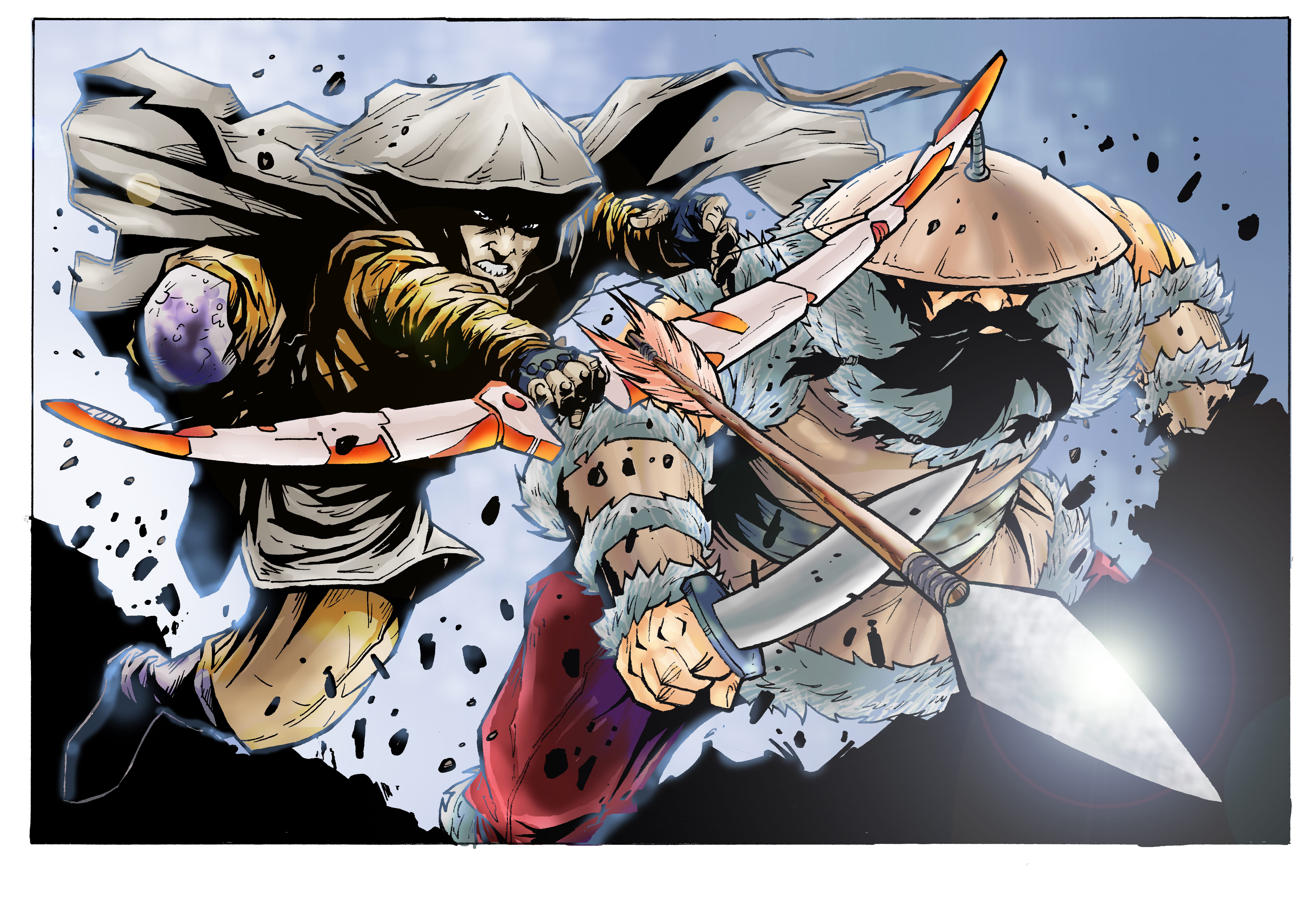 The art inside Six Swords volume 1