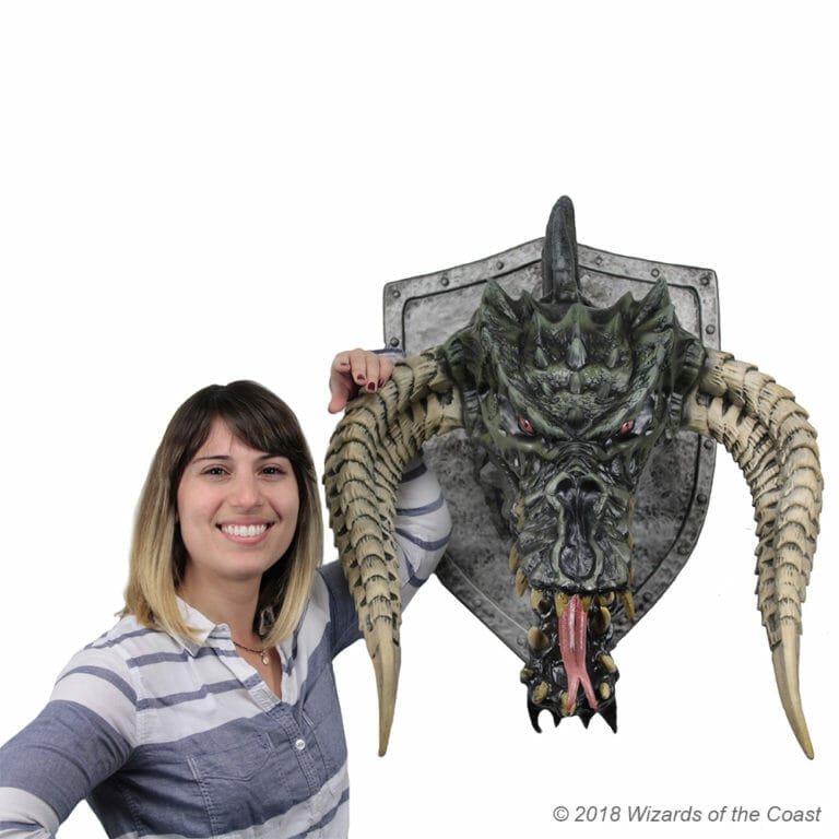 Official $450 Dungeons & Dragons dragon head for your wall