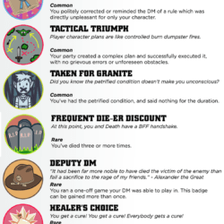 Surprise and delight your players: TTRPG Achievement Badges