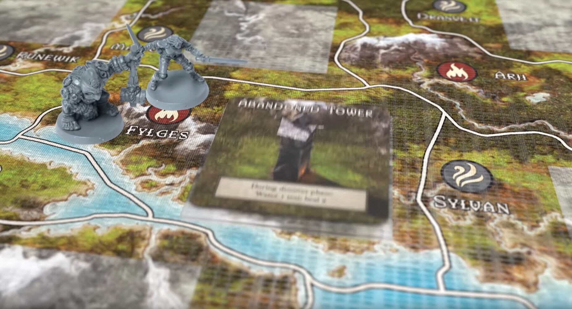 CMON shows us some of the Trudvang Legends legacy board game