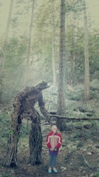 An amazing Groot cosplay in the wild