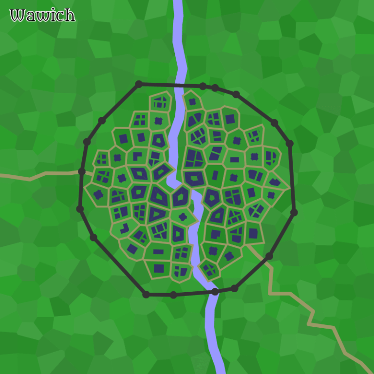 Random fantasy town map generator Random fantasy town map generator