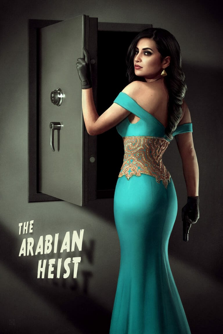 Disney princesses transformed into noir heroes and villains