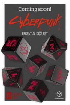 Q-Workshop announce Cyberpunk Red dice