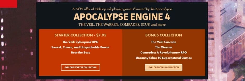 7 Powered by the Apocalypse RPGs in The Bundle of Holding