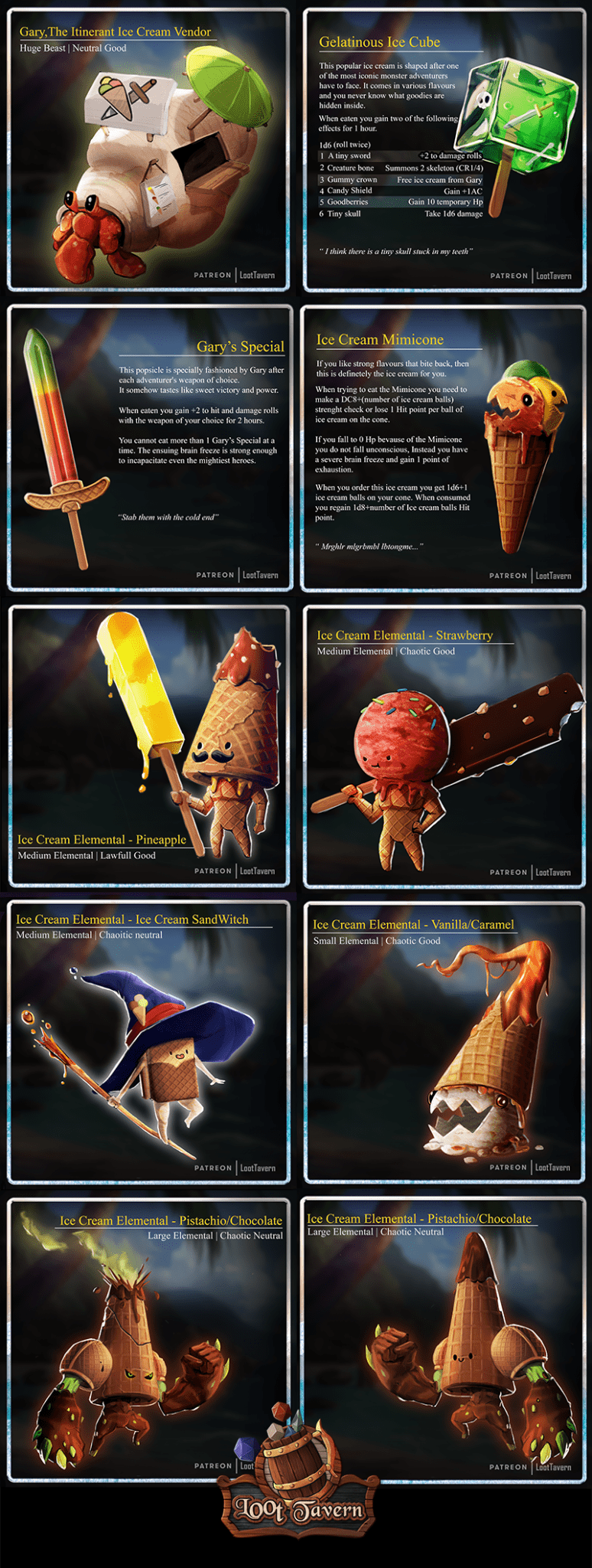 Loot Tavern's collection of incredible RPG goodies [infographic]