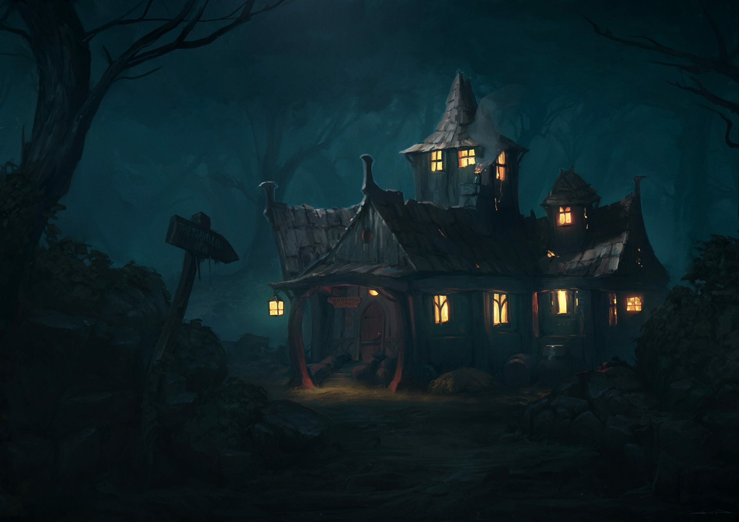 The incredible art of Grim Hollow's Players Guide