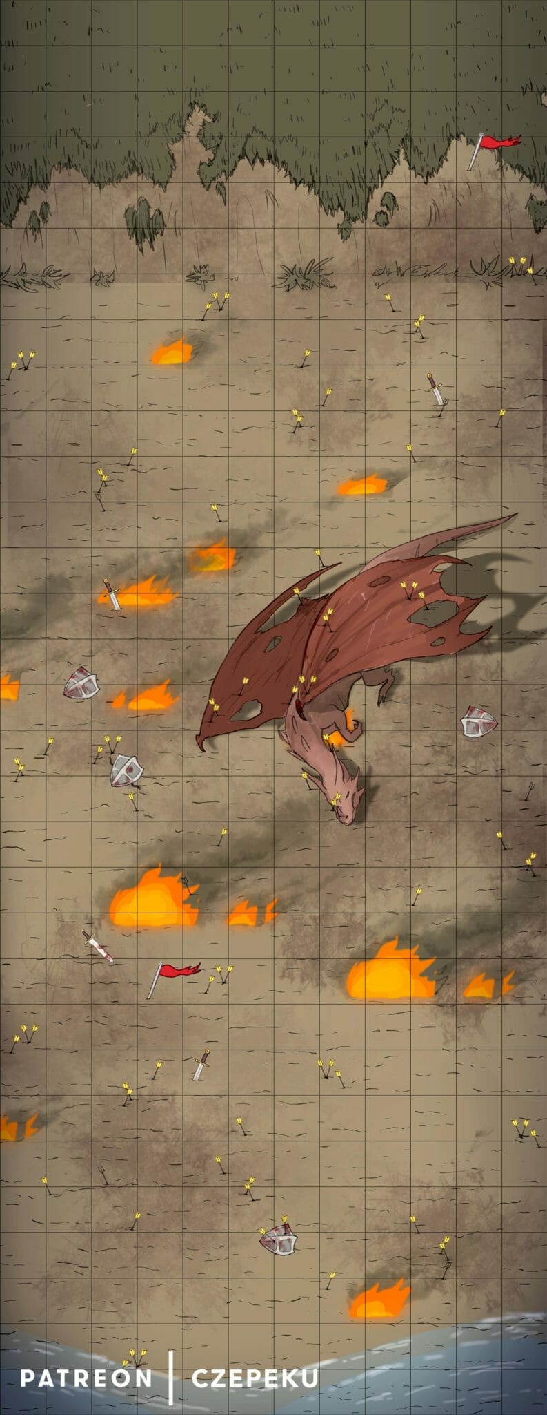 52 free and stunning battle maps from Cze and Peku