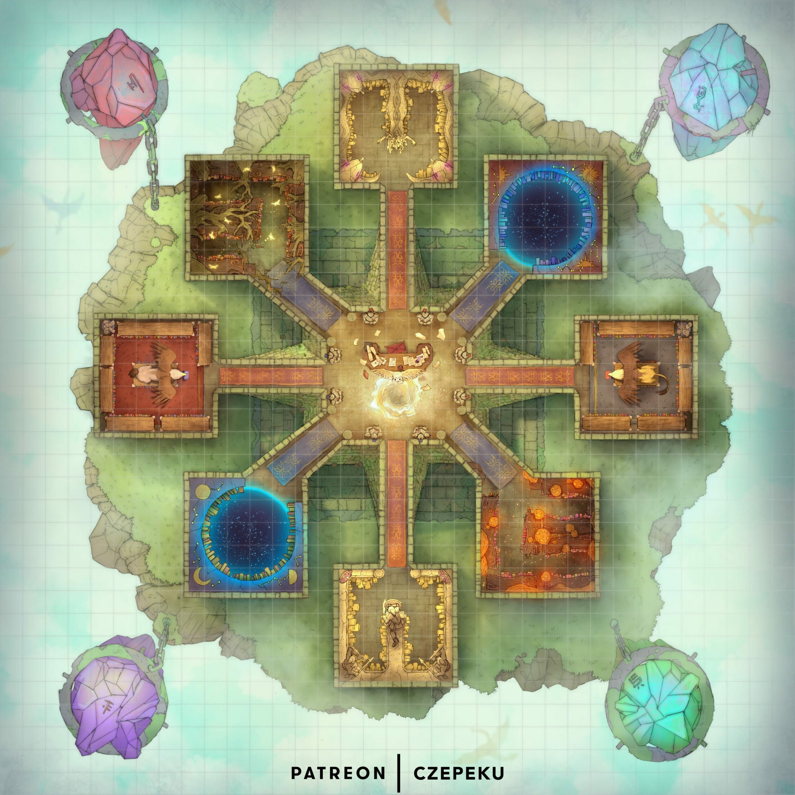 52 free and stunning battle maps from Cze and Peku