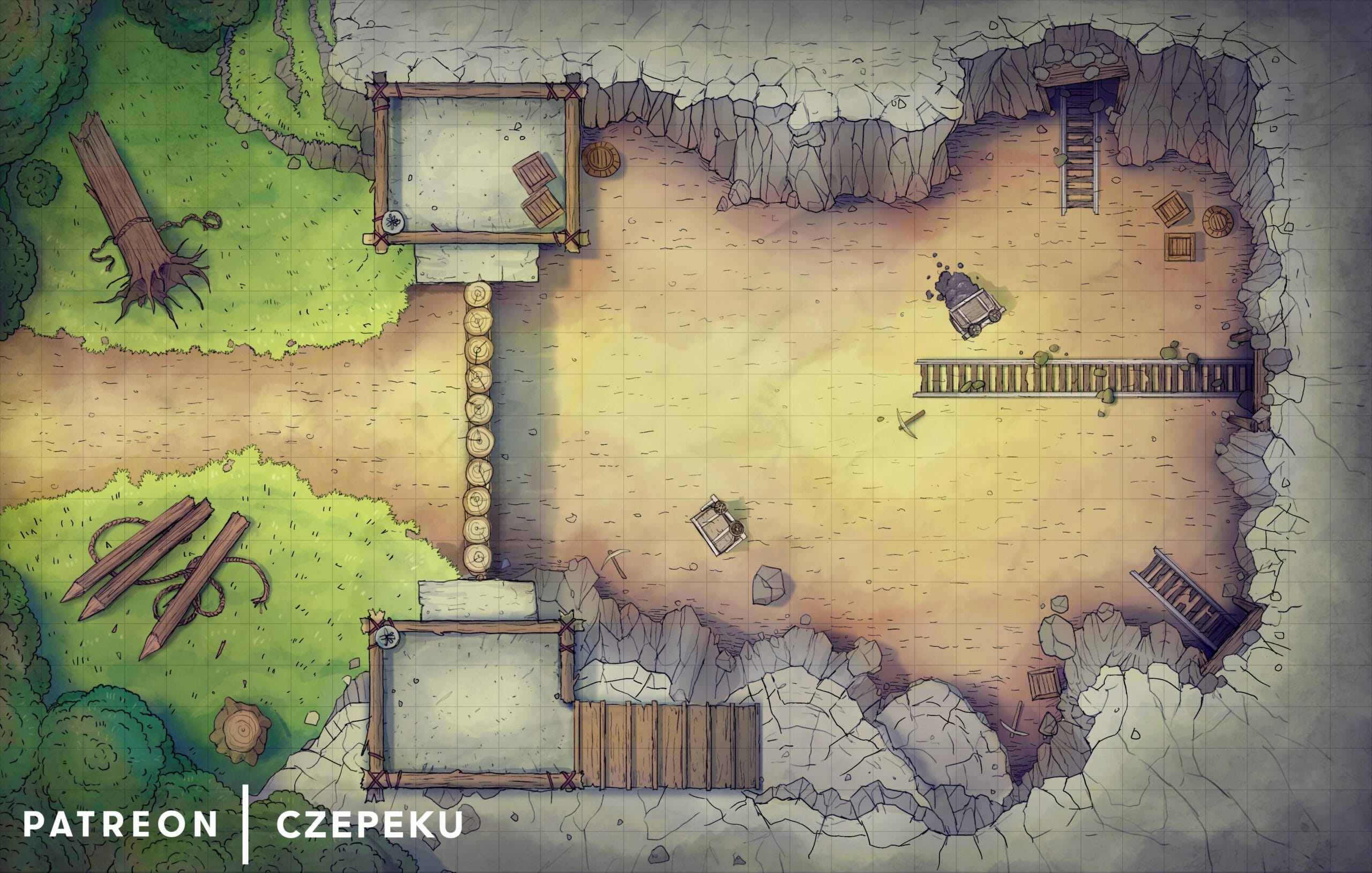 52 free and stunning battle maps from Cze and Peku