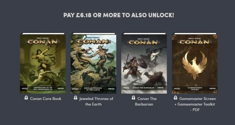 Conan RPG storms Humble Bundle