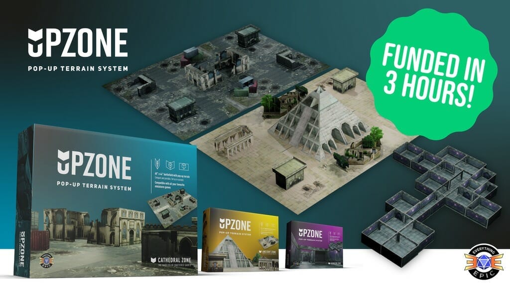 Upzone's pop-up gaming terrain transforms tabletops