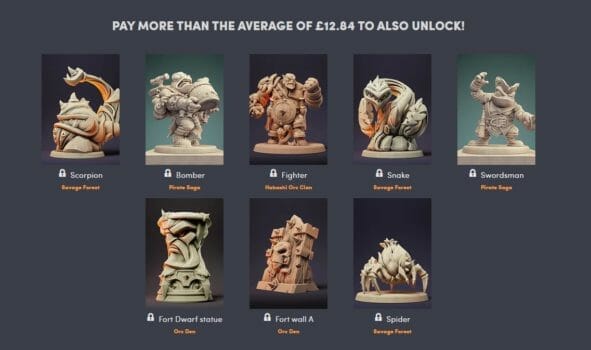 Humble Bundle launch timely STL files deal for 3D printable minis