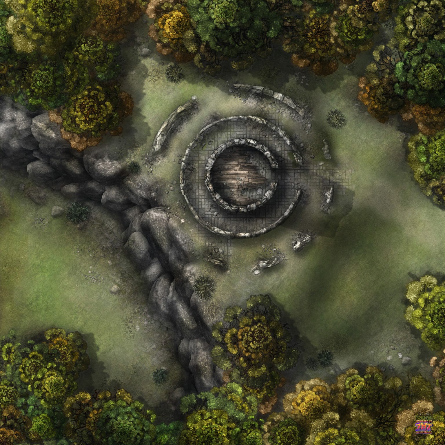 Download for Free: 1 million square feet of forest battle maps