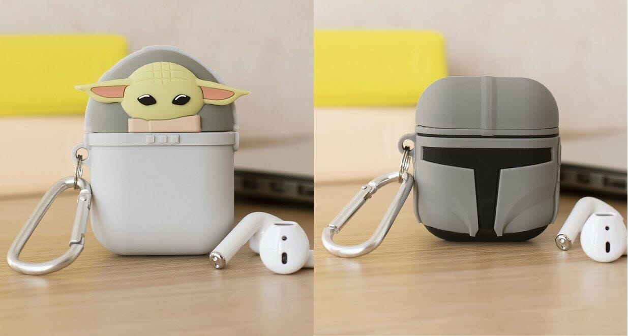 Cute but functional: Grogu and Mando AirPods cases