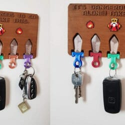 Chikki Things did it first: Zelda key ring holder