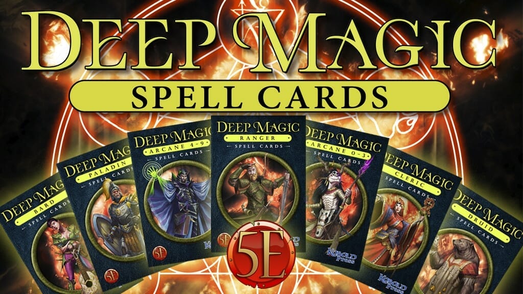 Kobold Press deals Deep Magic Spell Cards for D&D