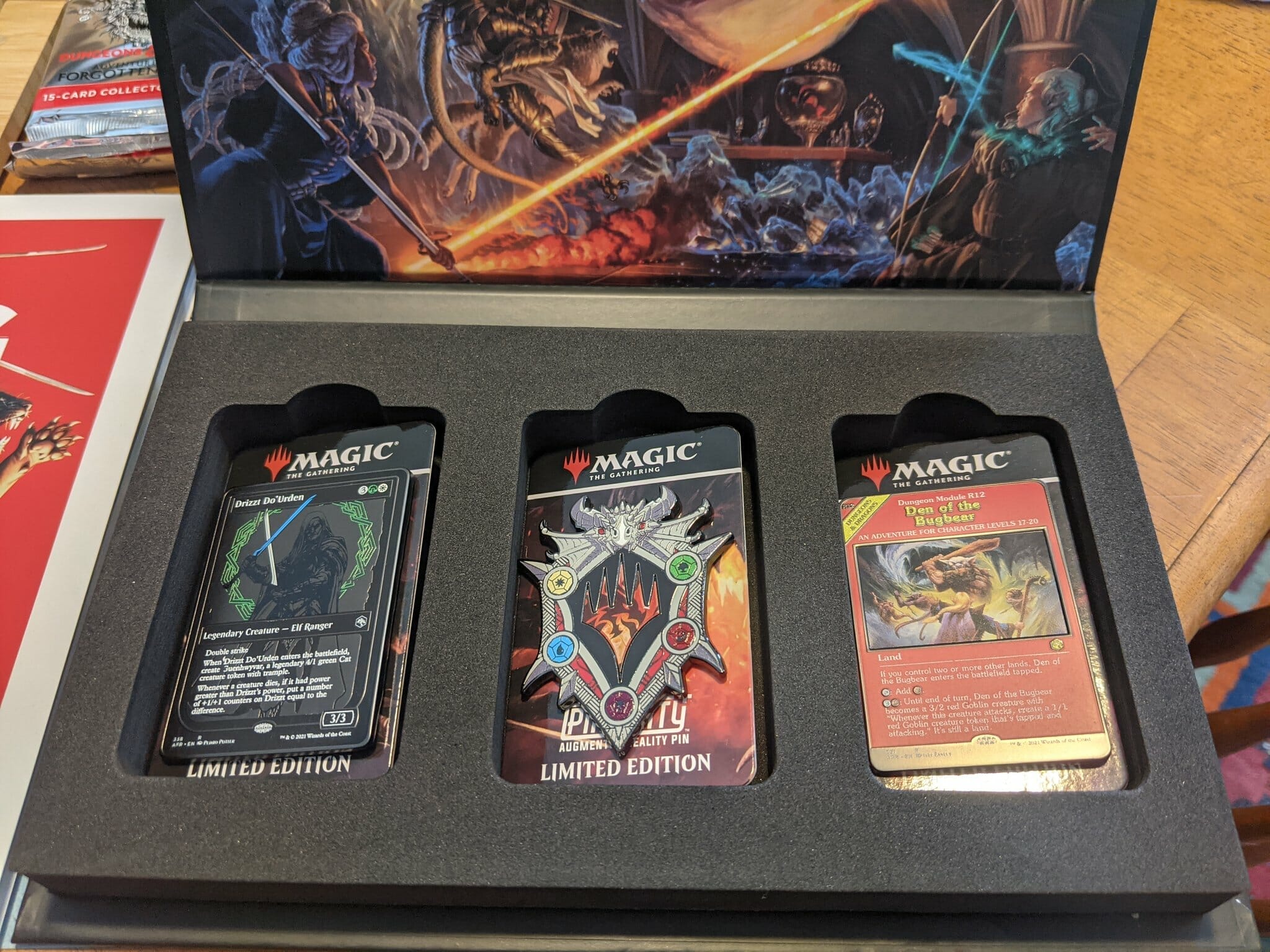 The Adventures in Forgotten Realms Magic: The Gathering x D&D pack sent ...