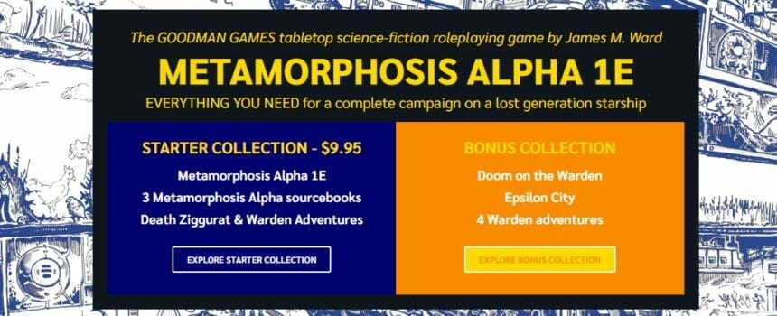 Vintage SFRPG Metamorphosis Alpha takes 1976 edition to Bundle of Holding