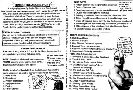 Himbo Treasure Hunt: RPG a well-meaning muscled hunk