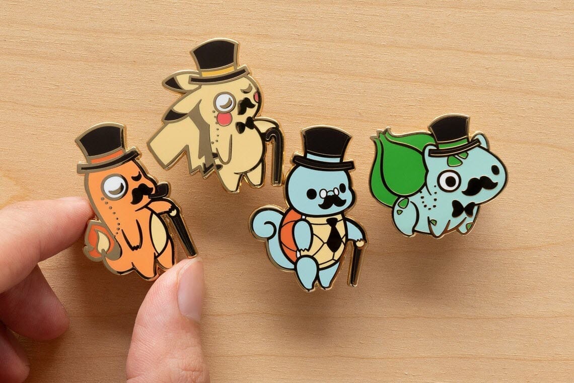 Gentlemon: The "Sirs" hard enamel pin series from ItsGeoffrey