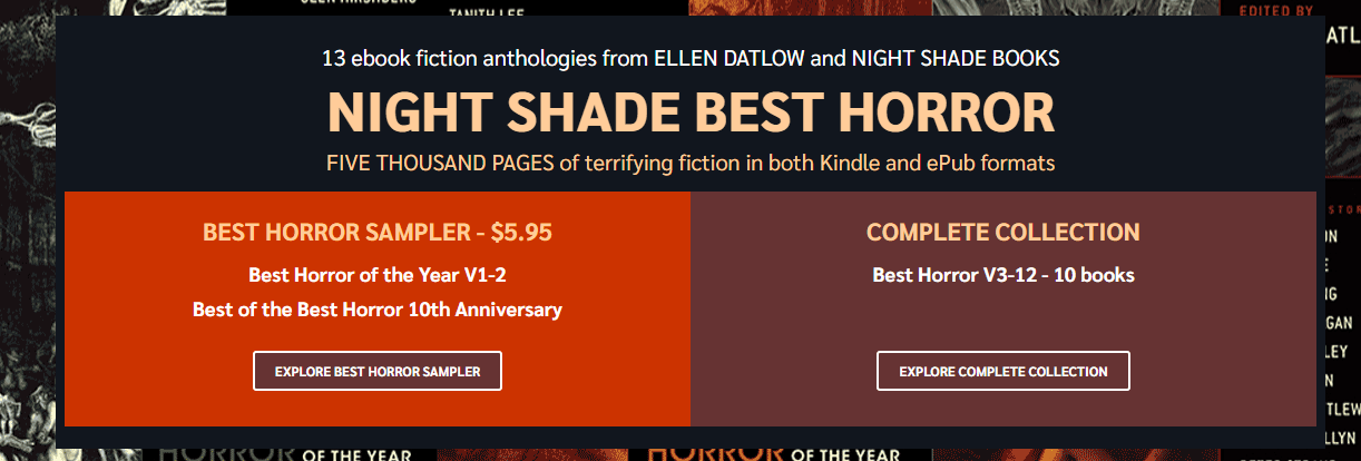 Night Shade Best Horror: A Halloween ebook bundle