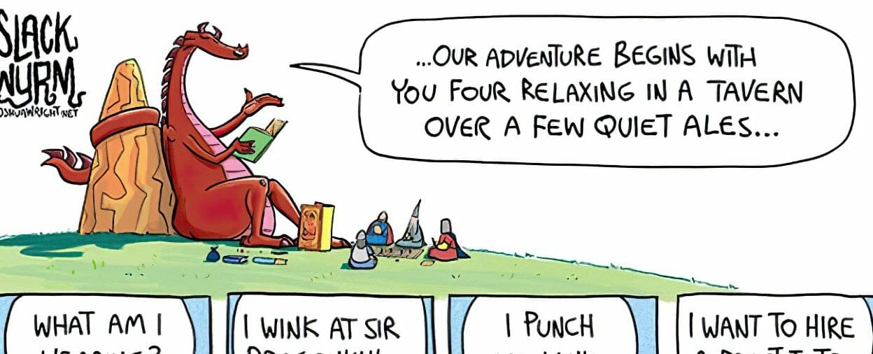 The dragon Dungeon Master...