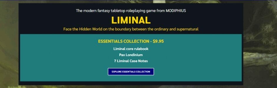 Modern horror RPG in a bundle: The hidden world of Liminal