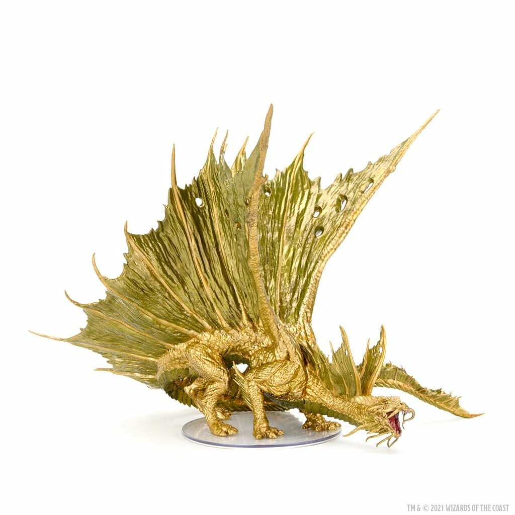 WizKids' regal D&D adult gold dragon premium figure goes on pre-order