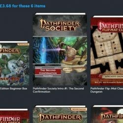 Pathfinder's RPG double-bundle is incredibly rare with a vast assortment of offers