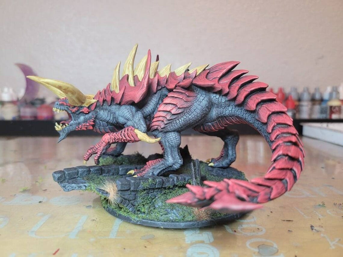 Blow your players' minds with this expertly painted Tarrasque model ...