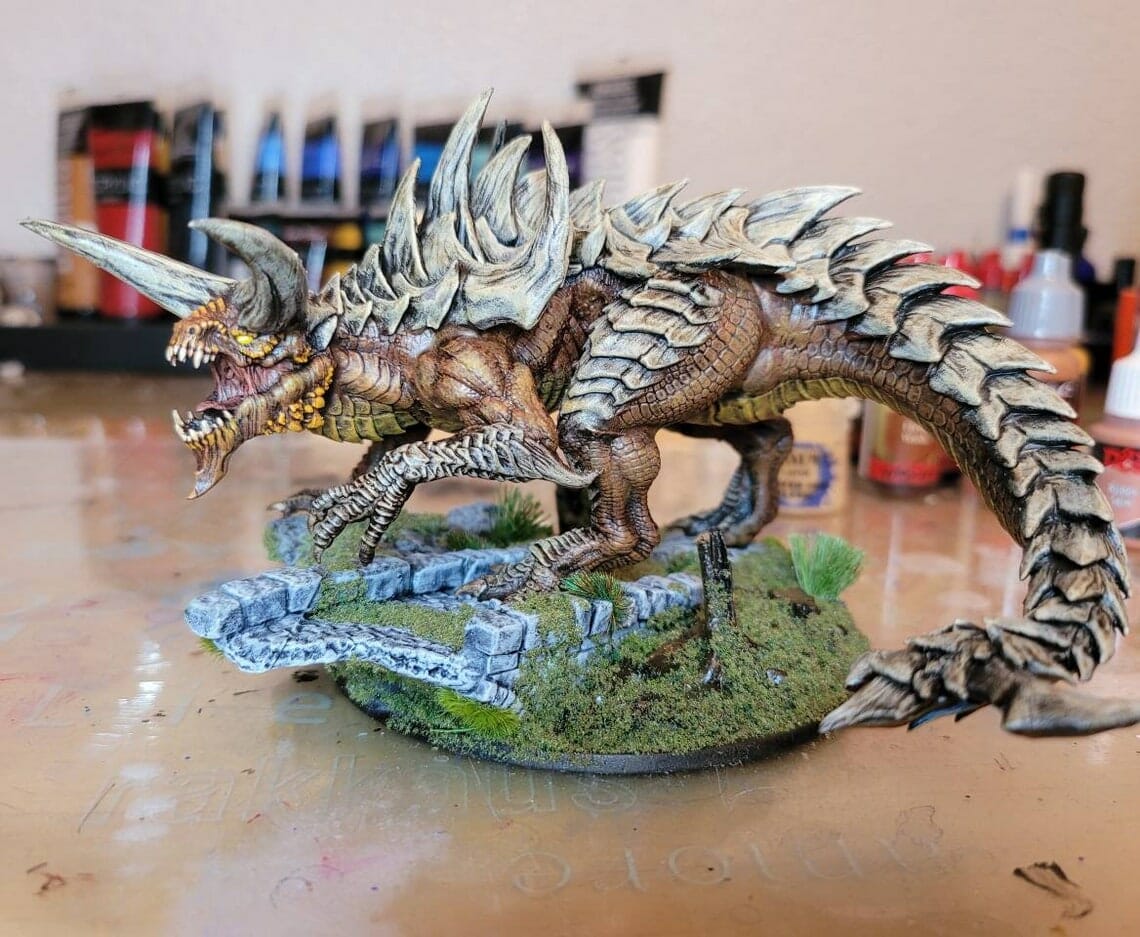 Blow your players' minds with this expertly painted Tarrasque model ...