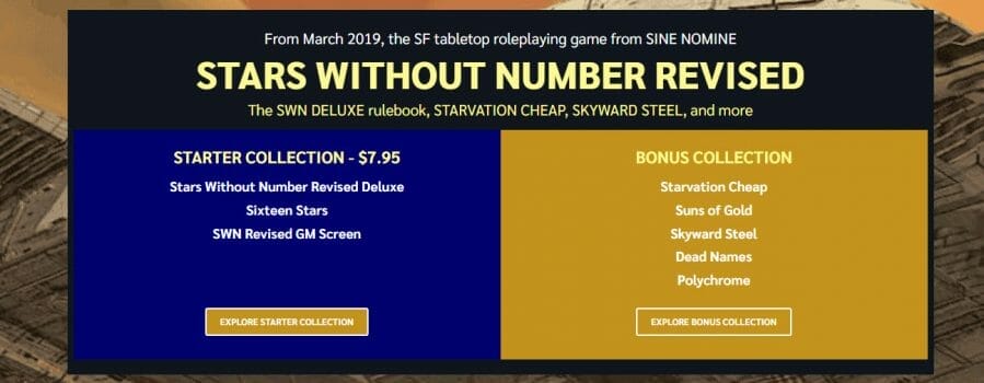 Popular sci-fi RPG Stars Without Number launches a revised Bundle of ...