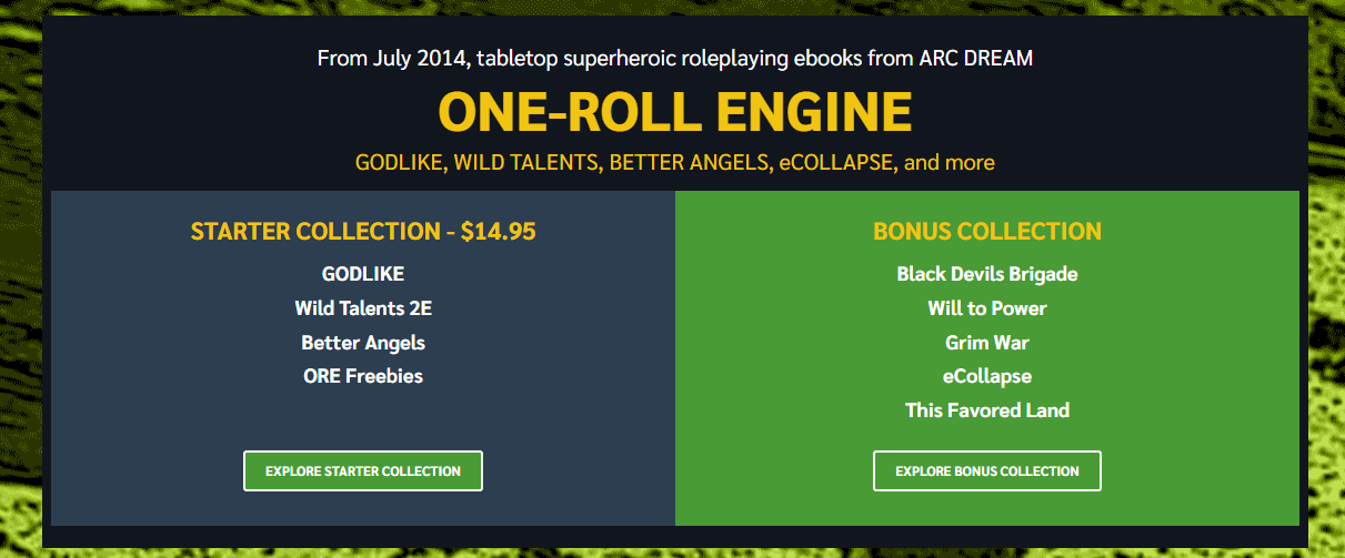 Godlike and supervillains: One-Roll returns with a discount offer